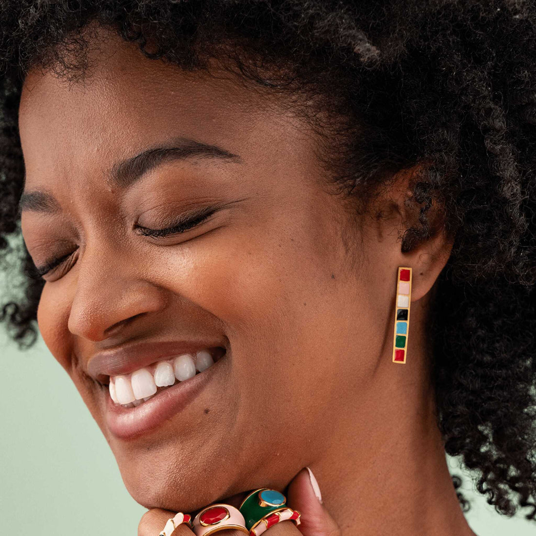 Enamel Rings + Earrings- INK+ALLOY Handmade Modern Boho Jewelry – INK+ALLOY, LLC