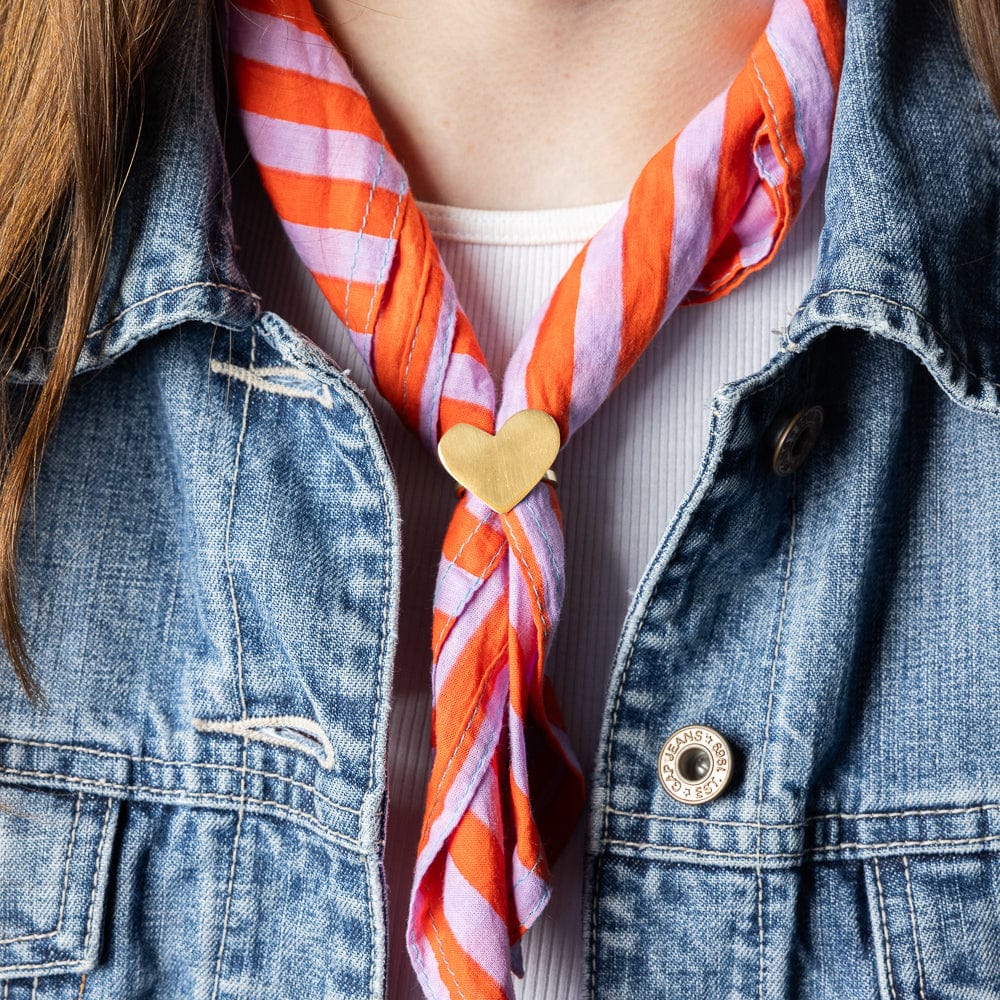 Harper Heart Bandana Ring Brass – INK+ALLOY LLC