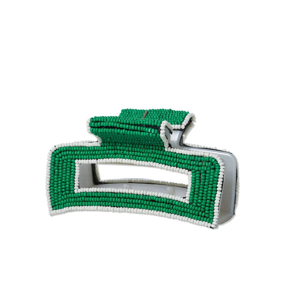 Lola Solid Color With Piped Edges Claw Kelly Green – INK+ALLOY, LLC