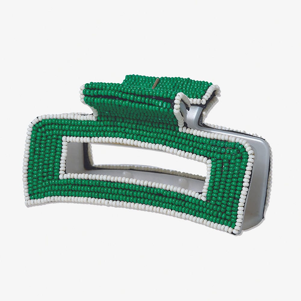 Lola Solid Color With Piped Edges Claw Kelly Green – INK+ALLOY LLC