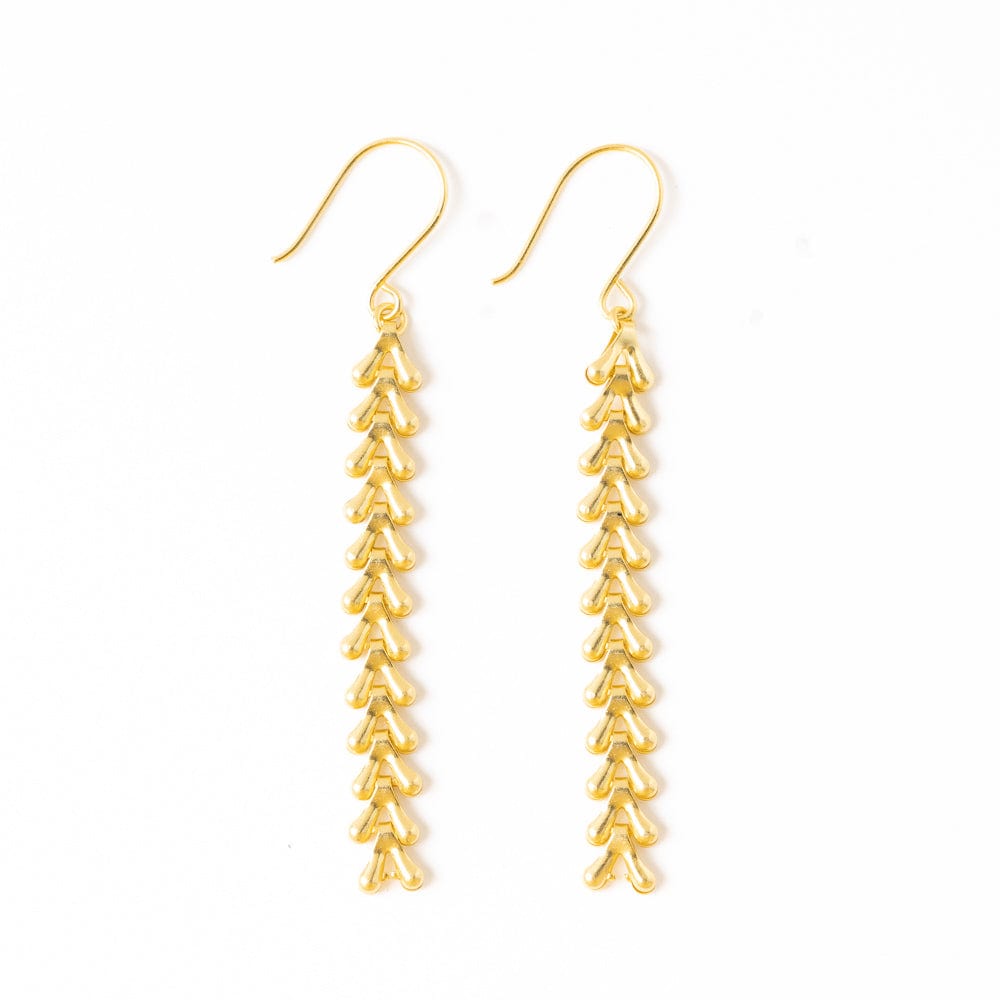 Parker V Chain Link Drop Earrings Brass – INK+ALLOY, LLC