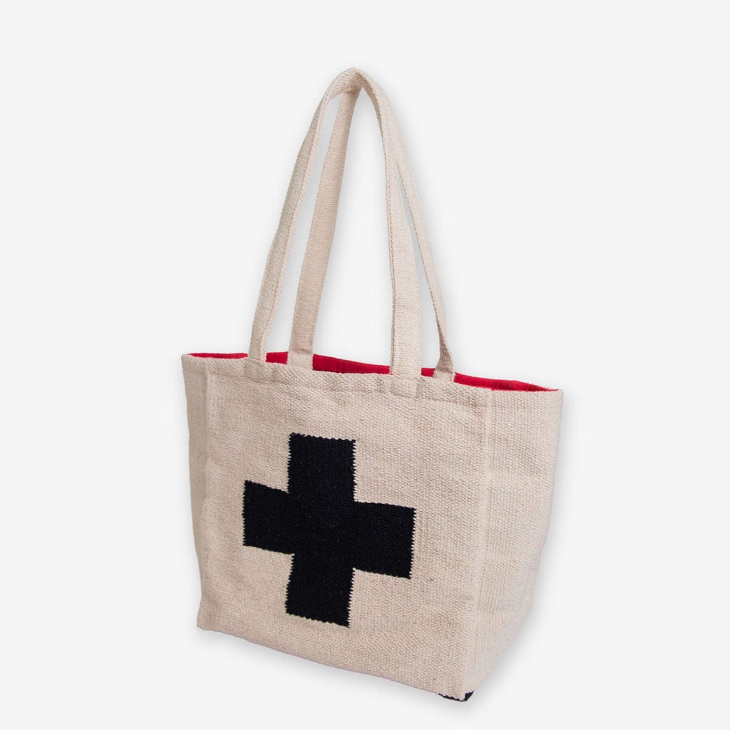 Romy Cross Dhurrie Tote Natural/Black – INK+ALLOY LLC