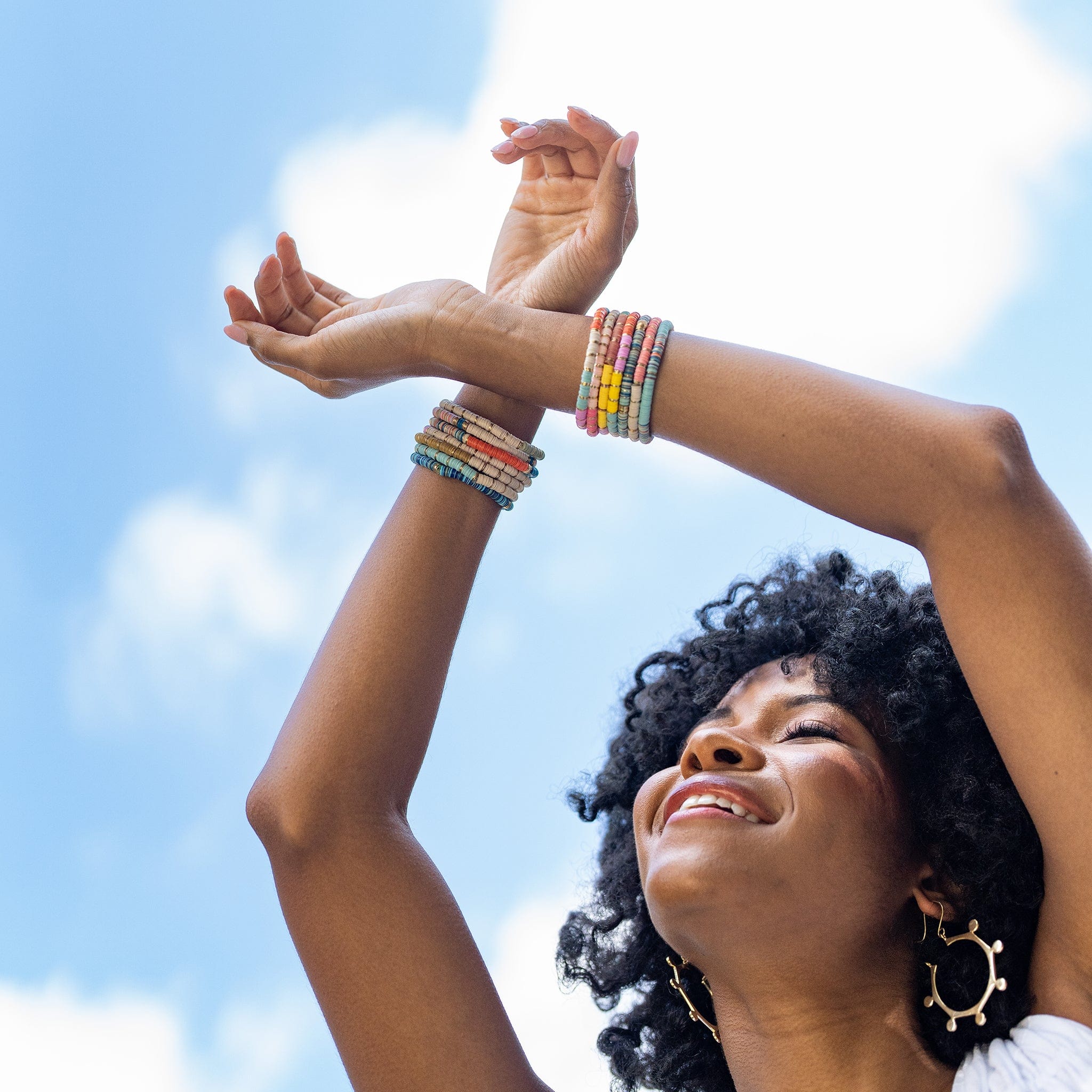 Grace Multi Mix Stretch Bracelet Black and White – INK+ALLOY, LLC