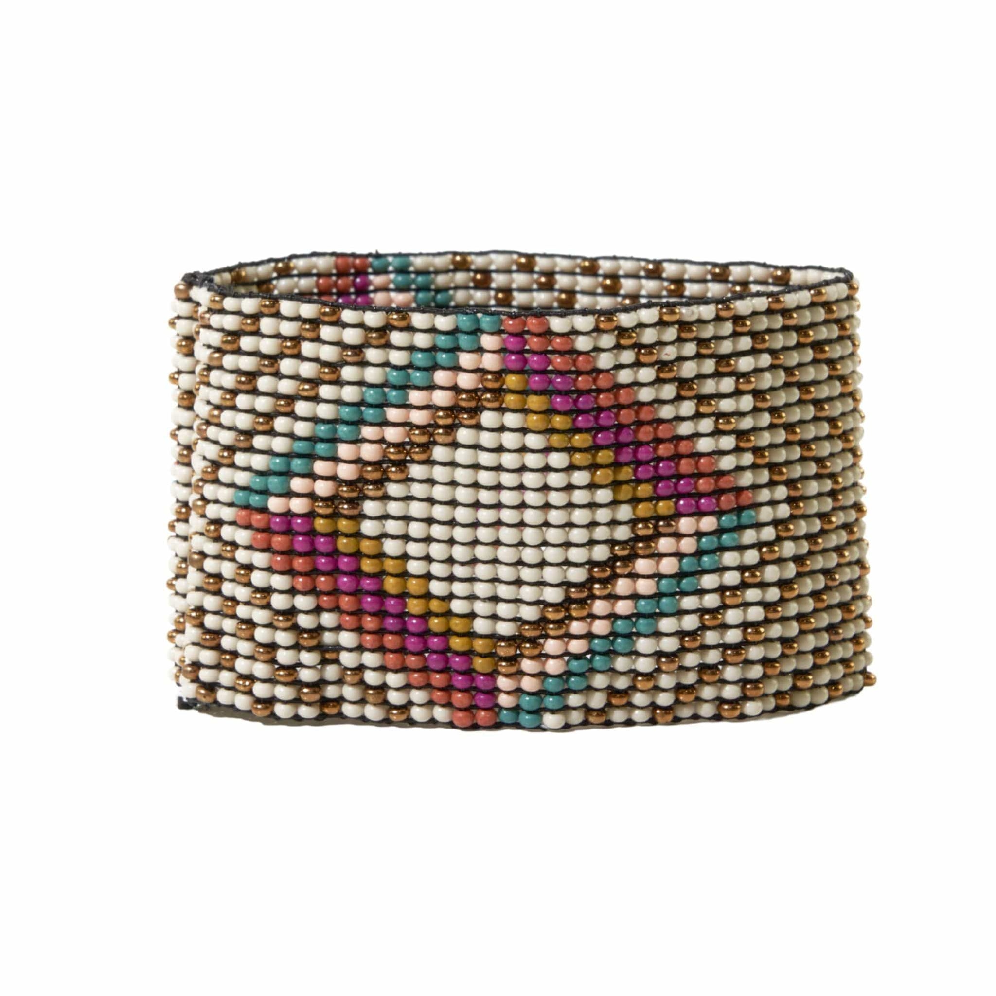 Penelope Diamonds Beaded Stretch Bracelet Muted Rainbow – INK+ALLOY, LLC